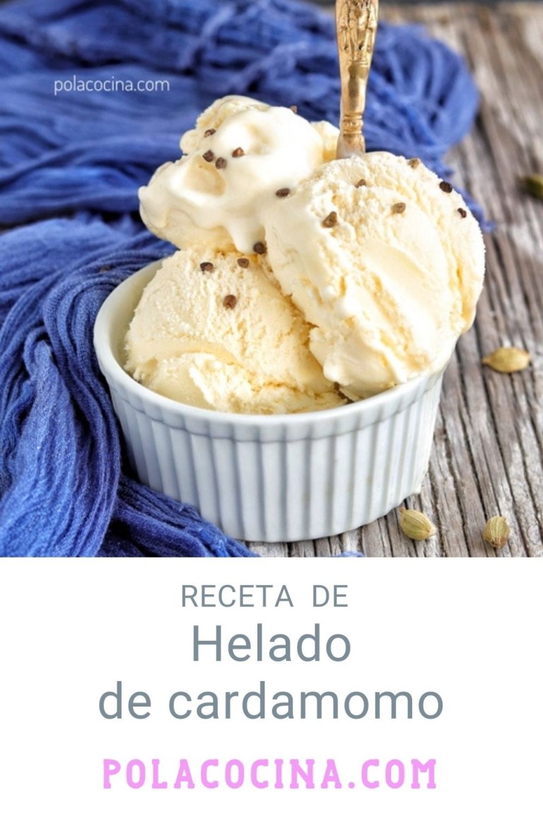 Helado de cardamomo receta cómo hacer helados