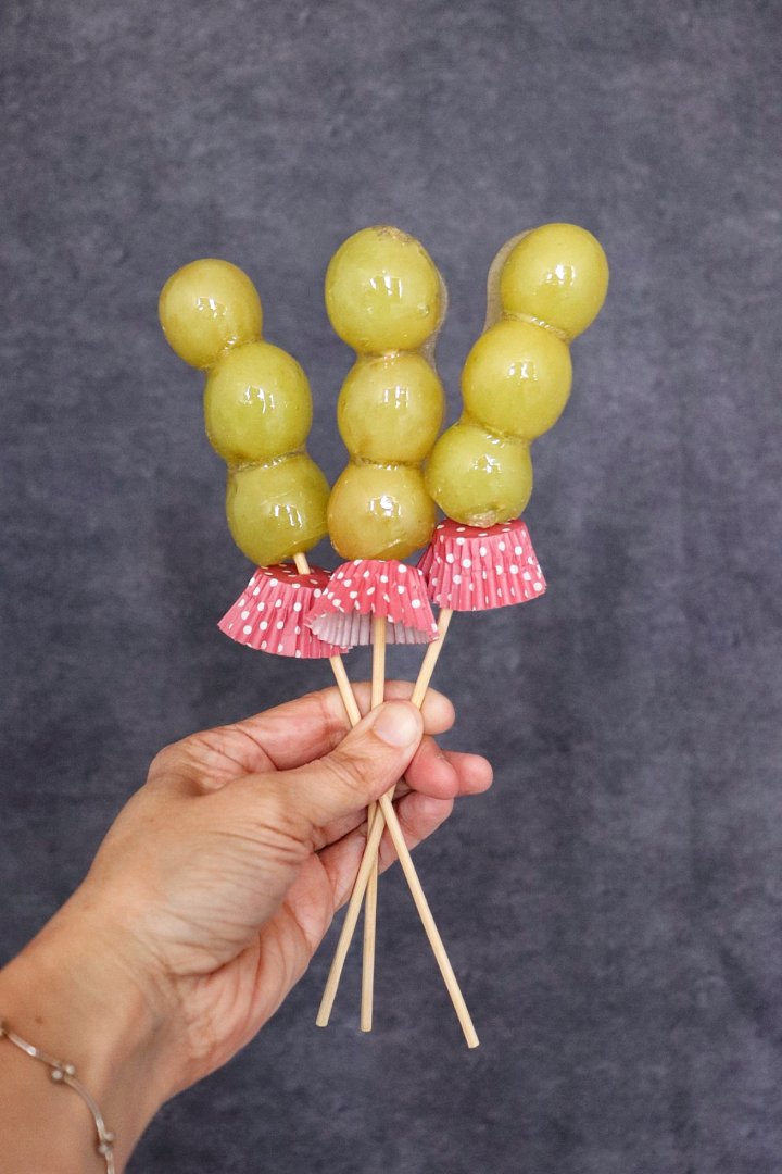 Tanghulu o brochetas de fruta y caramelo receta china