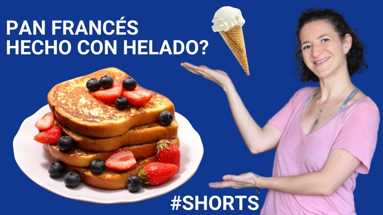 Pan francés con helado derretido receta fácil (video)