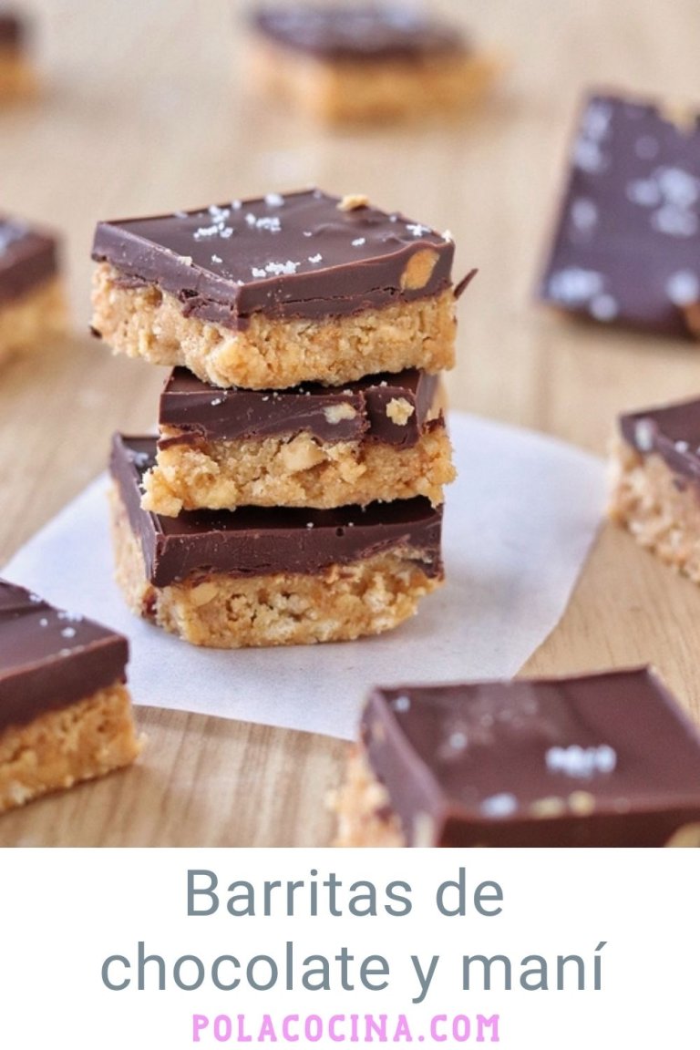 Barritas de chocolate y maní
