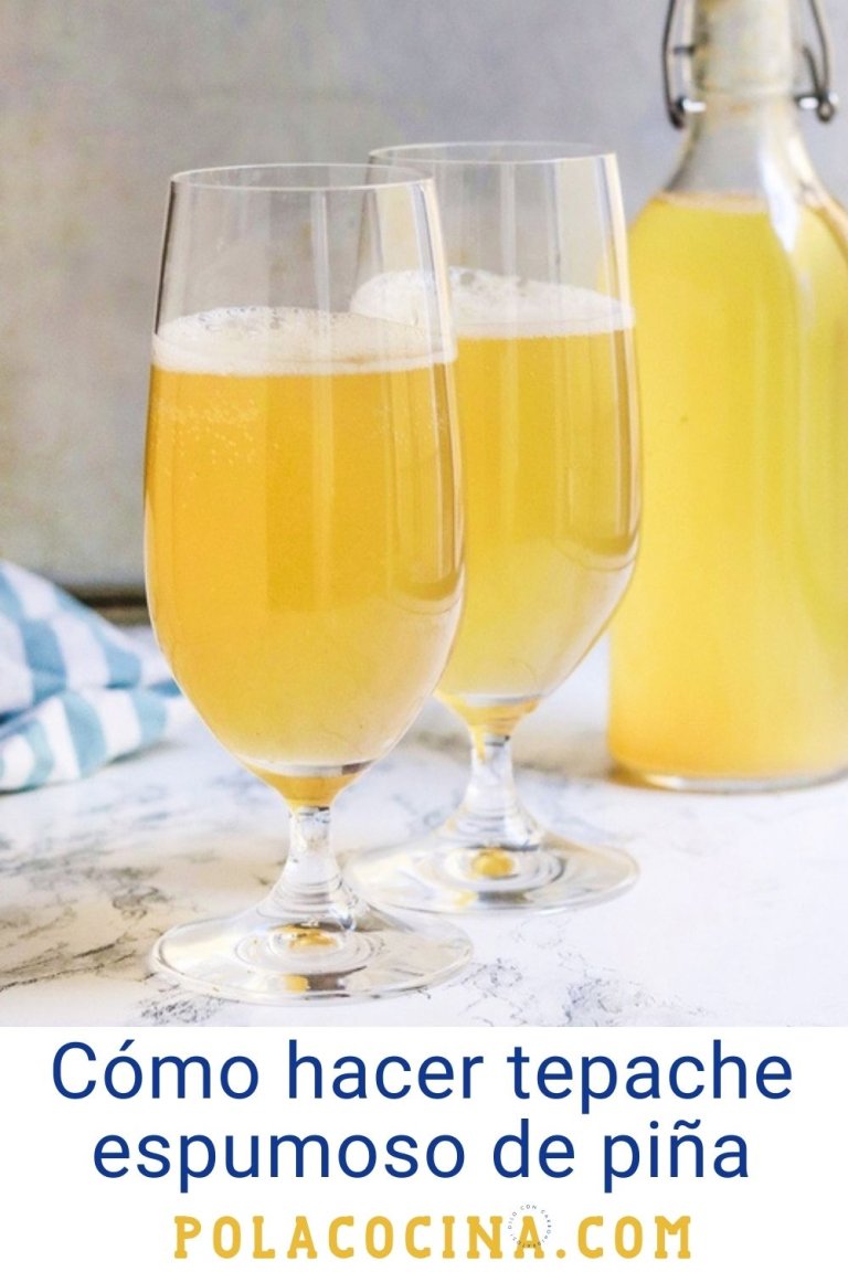 Cómo hacer tepache espumoso de piña