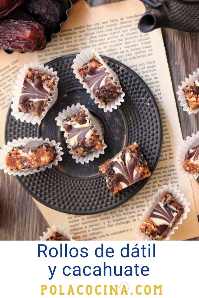 Rollos de dátil y cacahuate