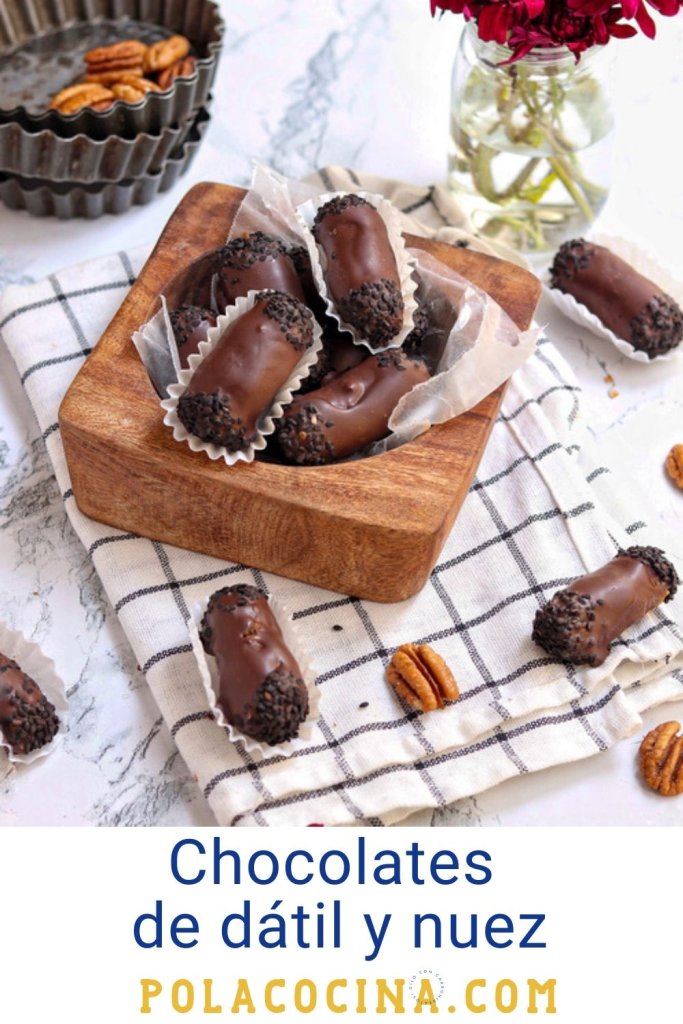 Chocolates de dátil y nuez