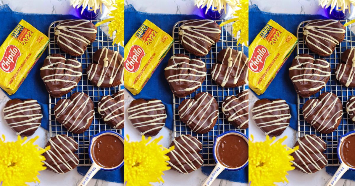 Galletas pretzels de chocolate con mantequilla Chipilo