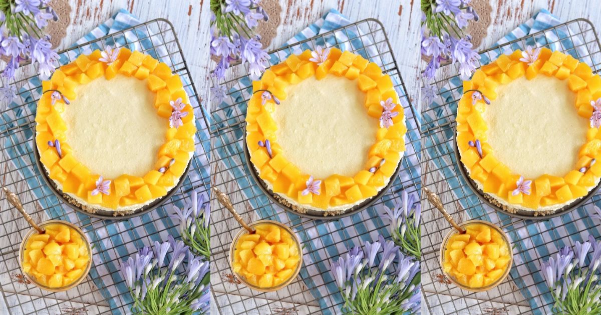 Pay frío de rompope y duraznos ¡receta sin horno!