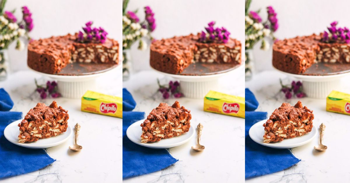 Pastel de galletas y chocolate con mantequilla Chipilo