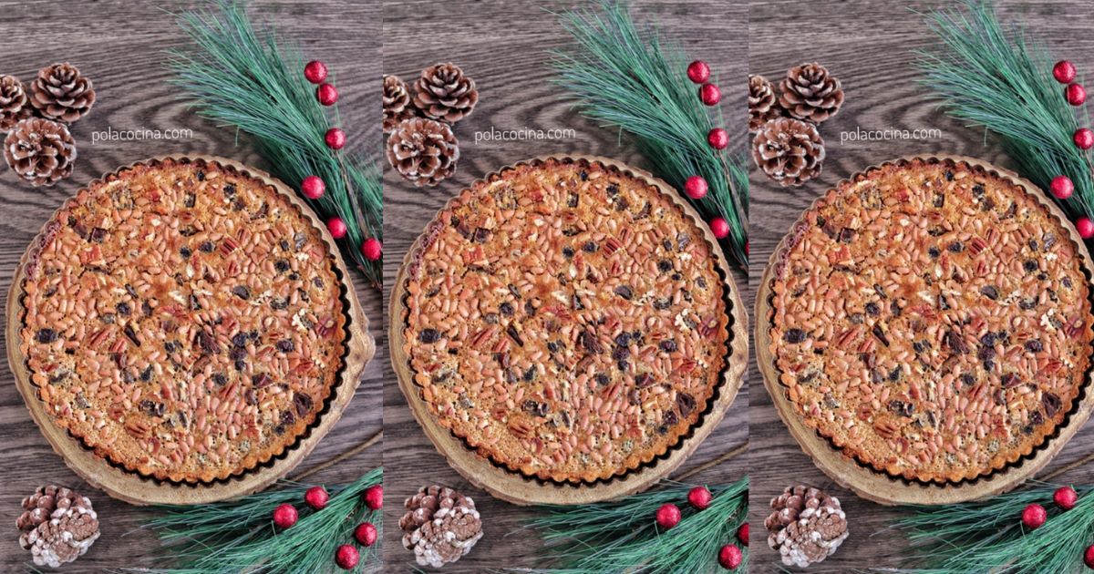 Pay árabe de dátil y nuez receta de postre navideño