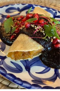 Huaxmole de puerco o cerdo receta mexicana tradicional